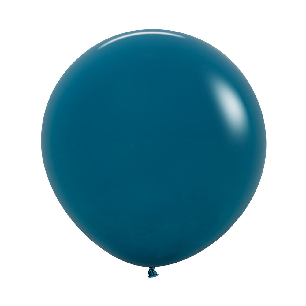 GLOBO LATEX REDONDO FASHION AZUL TURQUESA PROFUNDO | DISTRIBUIDORES ...
